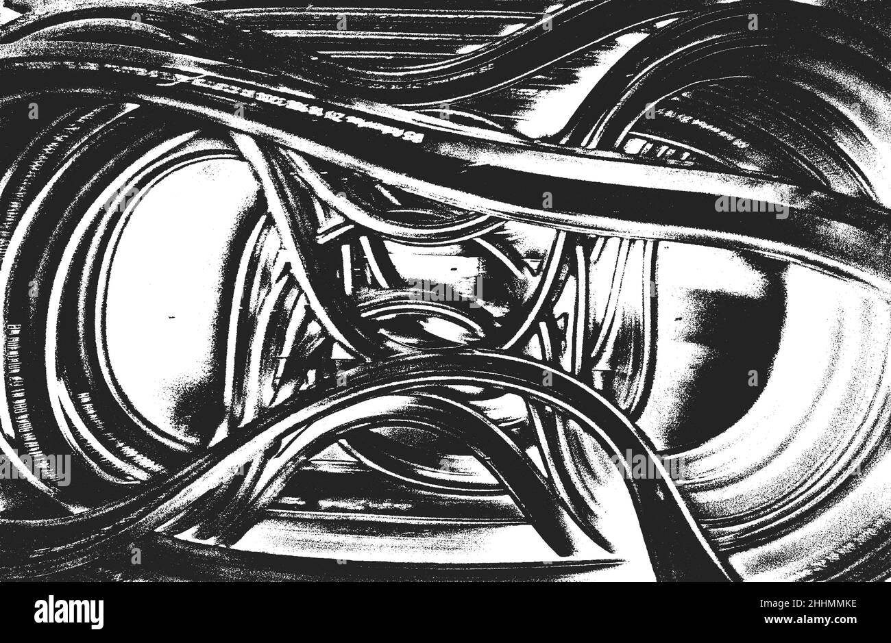 Distressed overlay texture of rubber seals, bands. grunge background ...