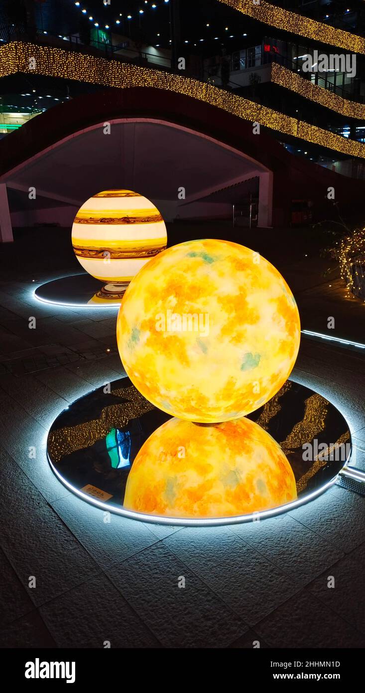 SHANGHAI, CHINA - JANUARY 24, 2022 - A view of the solar system's ...