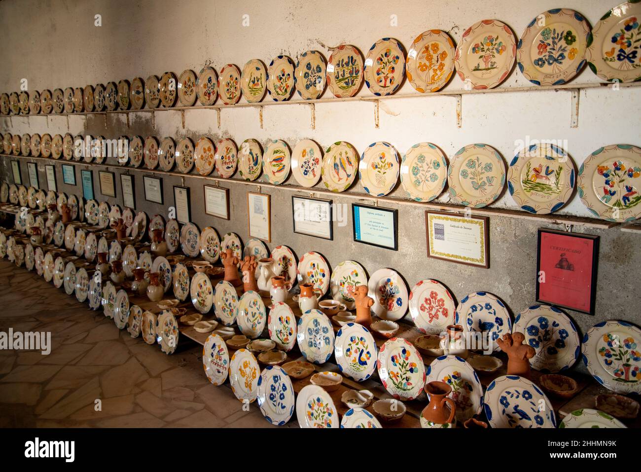 the Pottery shop Olaria Mertola in the Castelo and Town of Redondo in ...