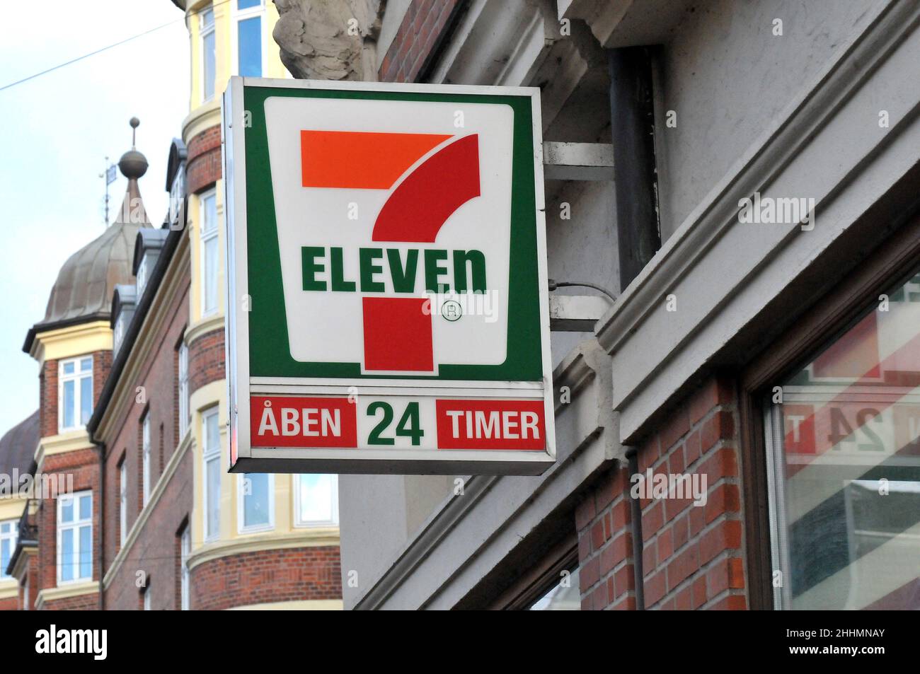 Copenhagen/Denmark./25 January 2022/.7 eleven or seven and eleven chain ...