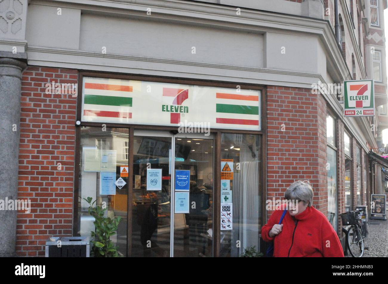 Copenhagen/Denmark./25 January 2022/.7 eleven or seven and eleven chain ...