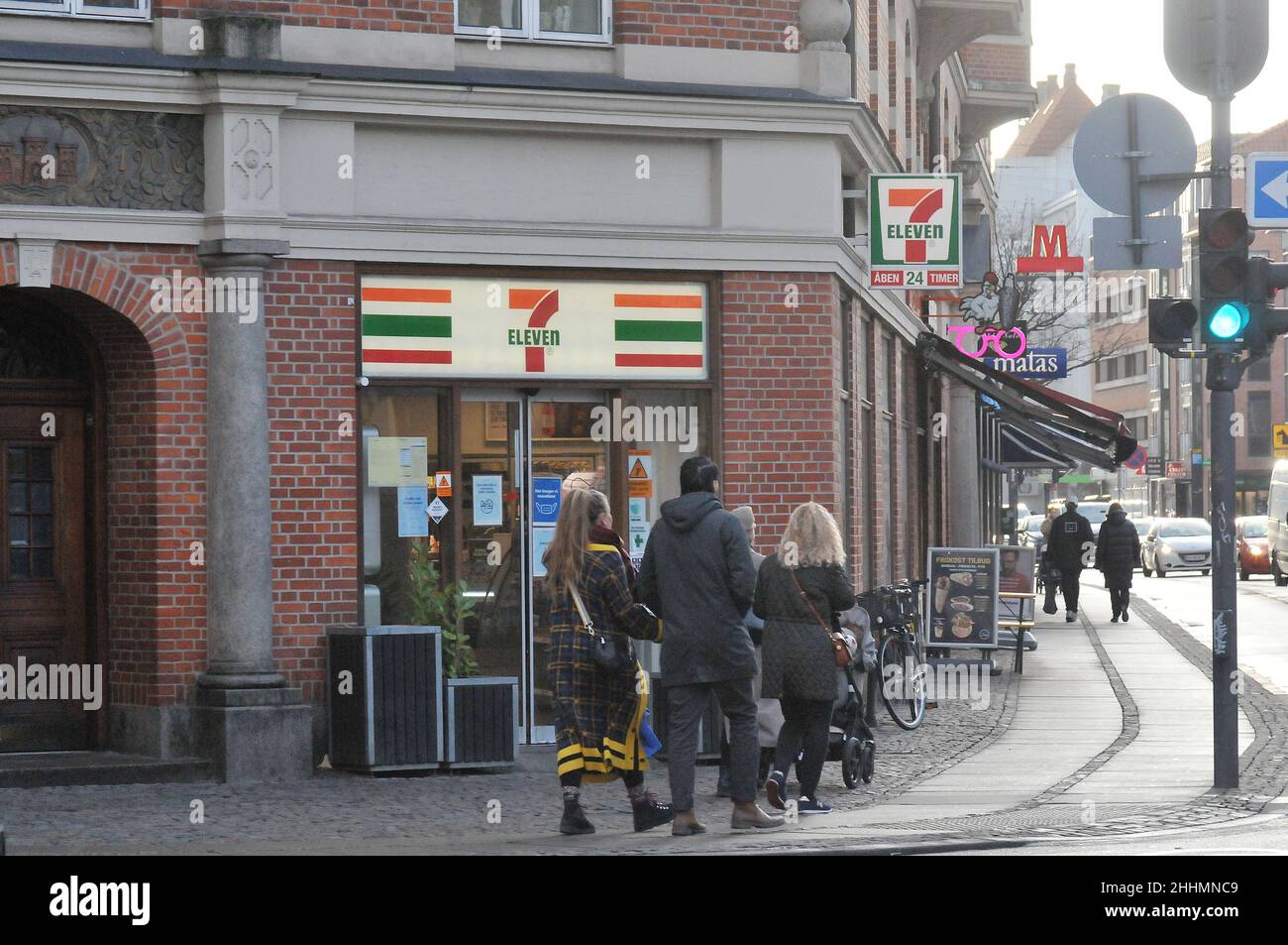 Copenhagen/Denmark./25 January 2022/.7 eleven or seven and eleven chain ...