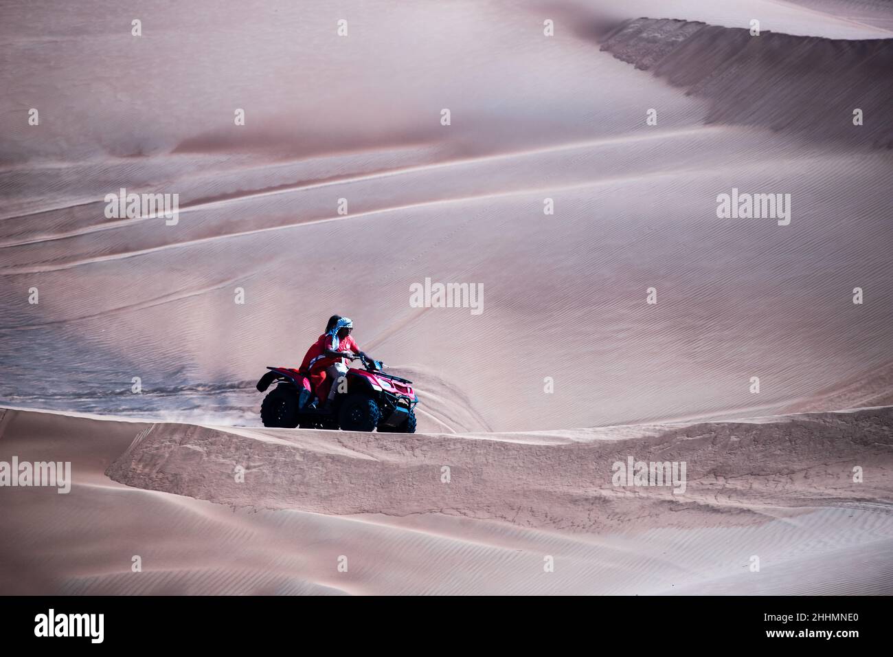 ATV Riding and Dune Bashing on a Desert Safari in Dubai, UAE Stock ...