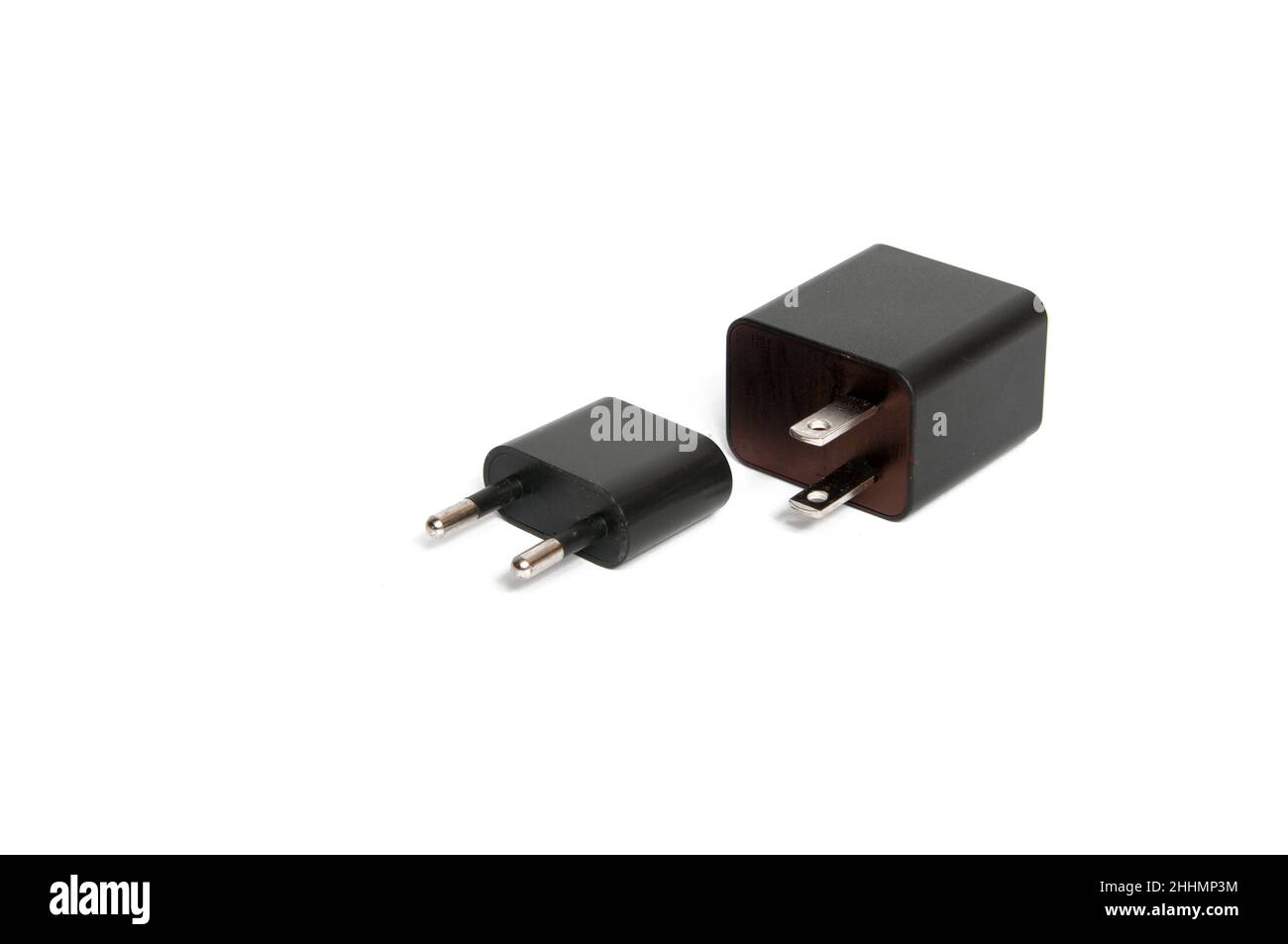 Two plugs isolated on the white background Stock Photo - Alamy