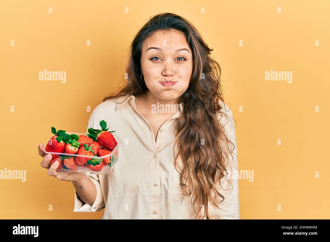 Woman bloated food hi-res stock photography and images - Alamy