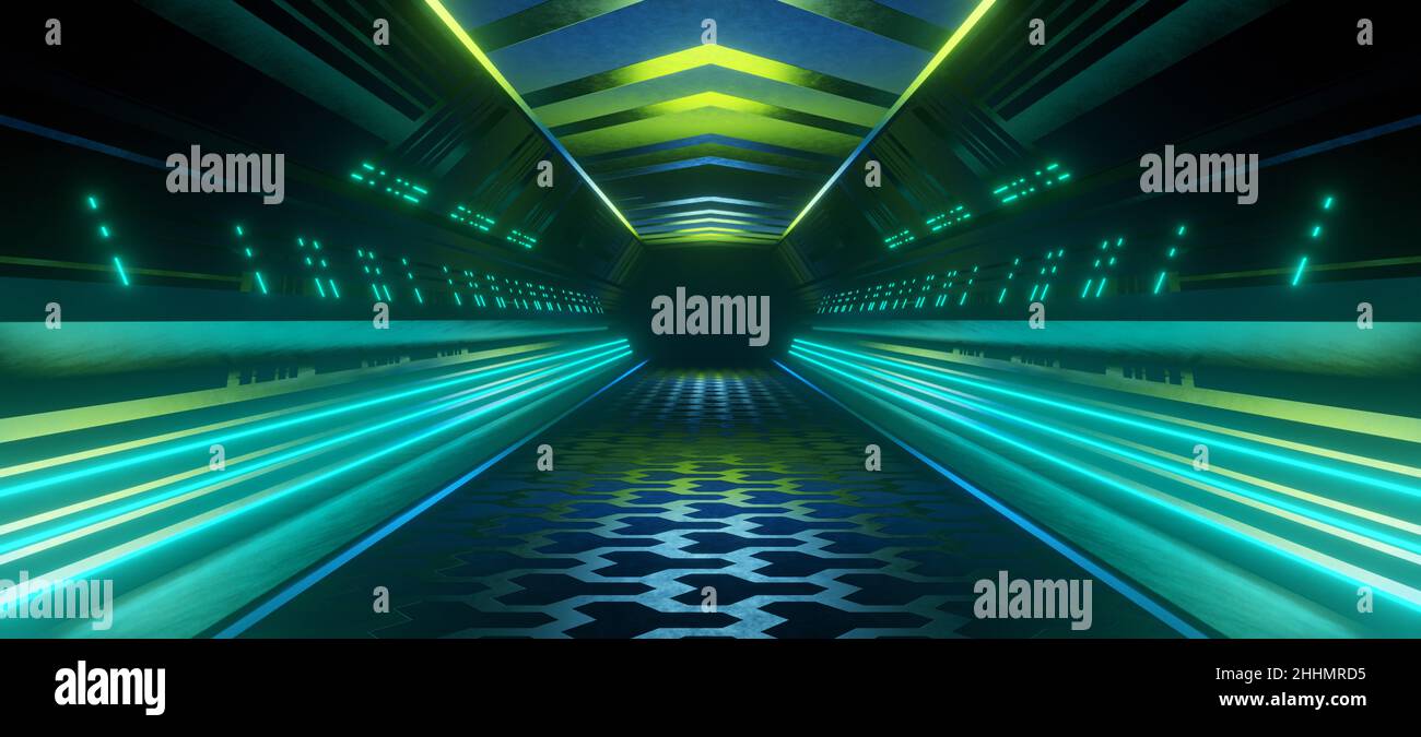 Dystopian Metallic Cement Digital Technology Background Glow with ...