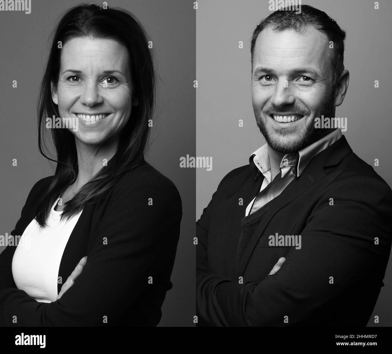 Group of people in a collage Stock Photo - Alamy