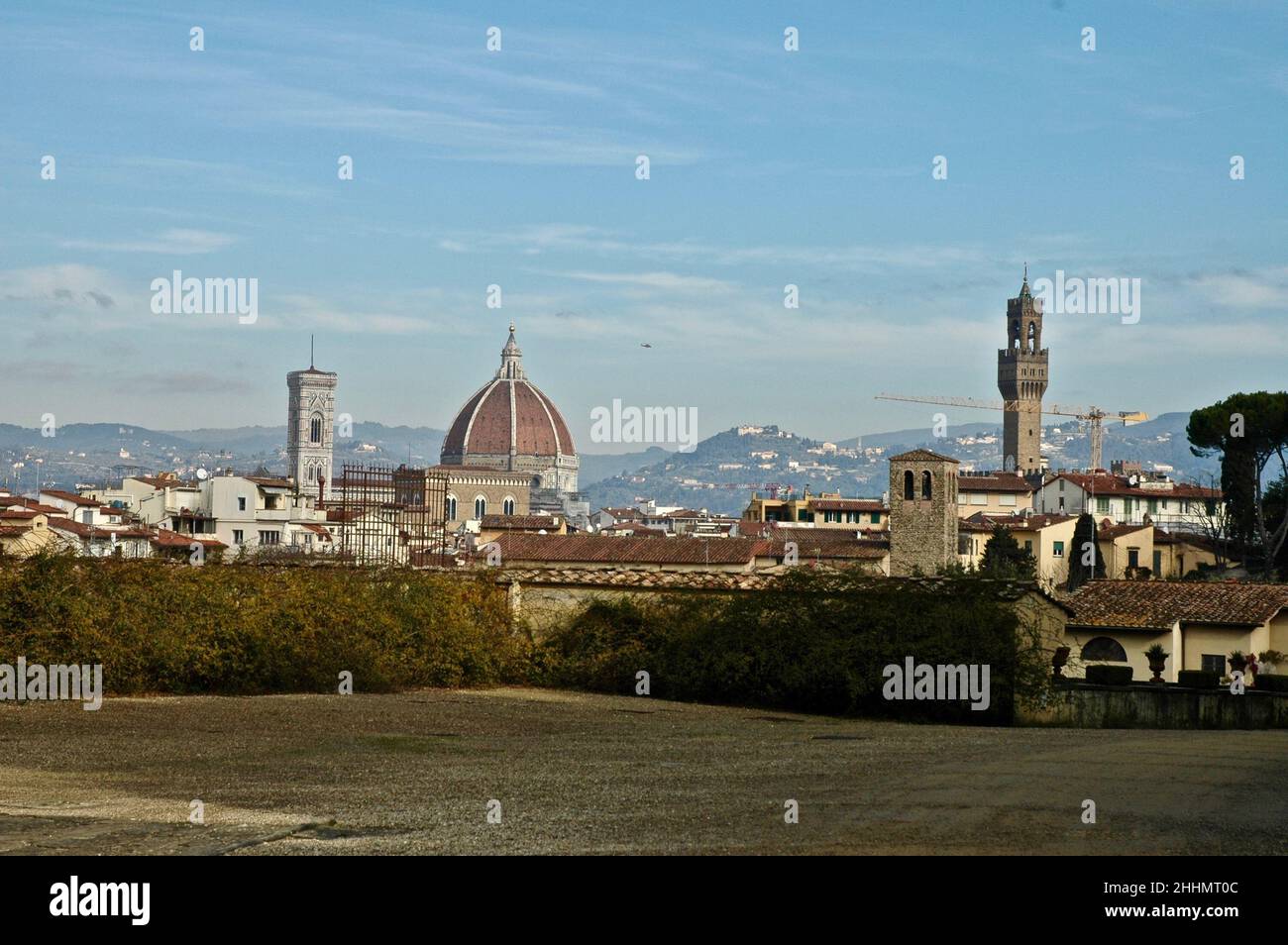 Spring in the colors of plants. Florence . Piazzale Michelangelo Stock ...