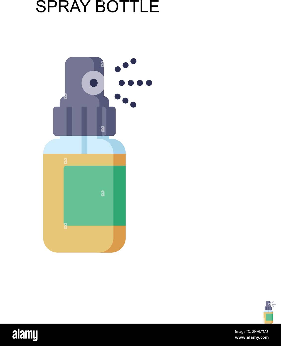 Spray bottle Simple vector icon.Perfect color modern pictogram on ...