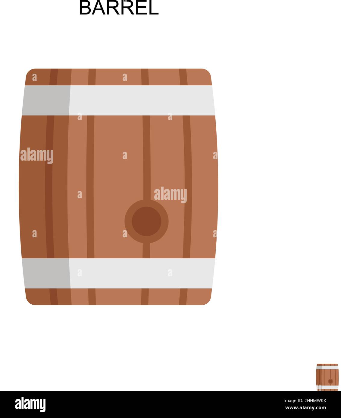 Barrel Simple vector icon.Perfect color modern pictogram on editable ...