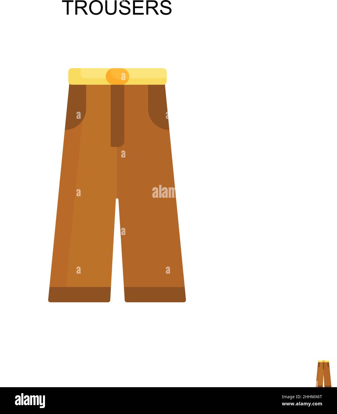 Trousers Simple vector icon.Perfect color modern pictogram on editable ...