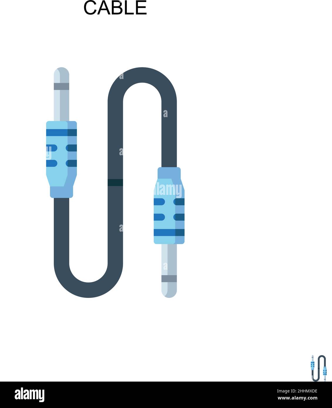 Cable Simple vector icon.Perfect color modern pictogram on editable ...