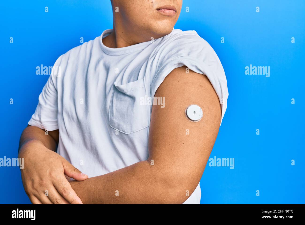 Diabetes sensor arm hi-res stock photography and images - Alamy