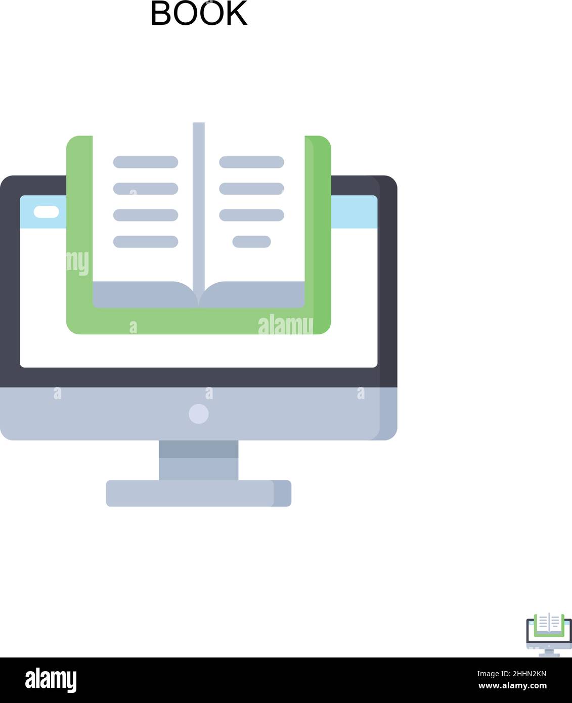 Book Simple vector icon.Perfect color modern pictogram on editable ...