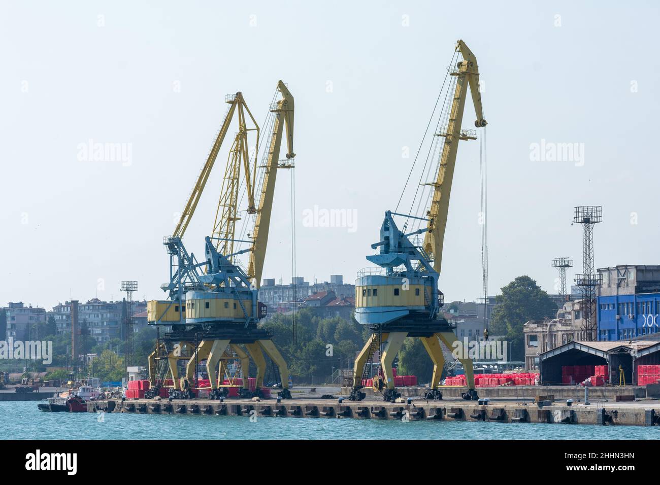Industrial port in burgas hi-res stock photography and images - Alamy