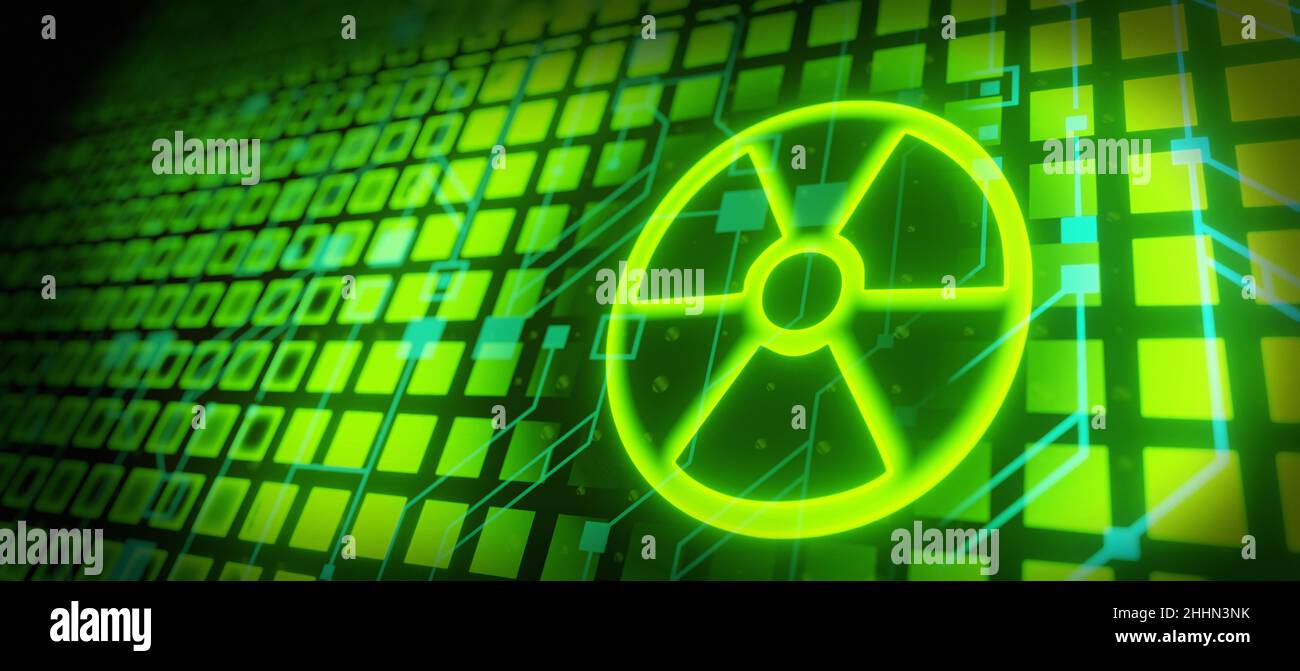 Cyber crime and hacking attack symbols on digital circuit board ...