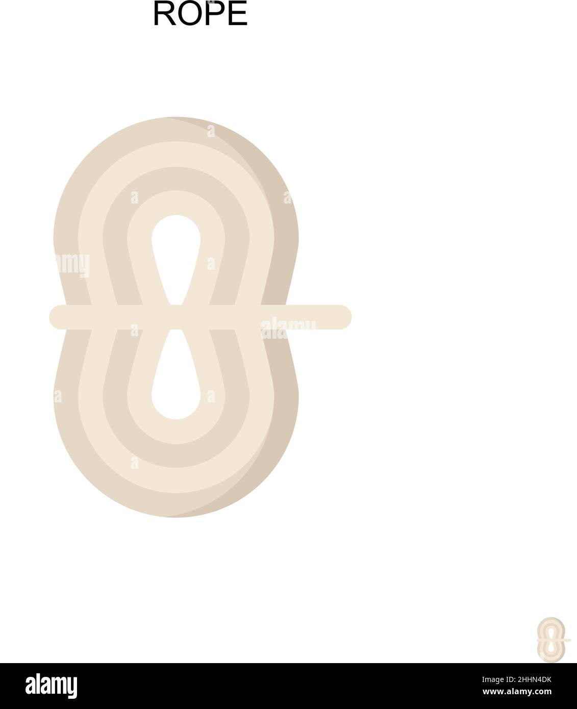 Rope Simple vector icon.Perfect color modern pictogram on editable ...