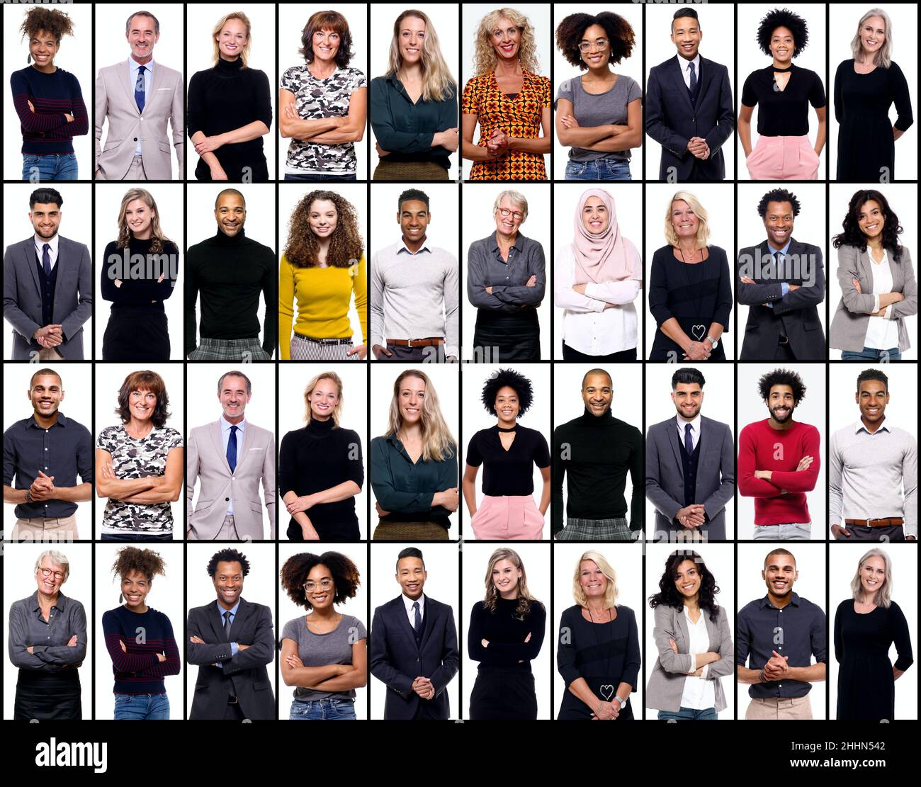Beautiful happy people in front of a background Stock Photo - Alamy