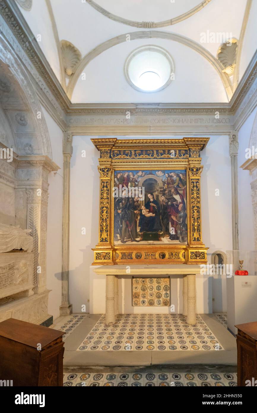 Convent Church of Montefiorentino, Paintig, Frontino, Marche, Italy ...