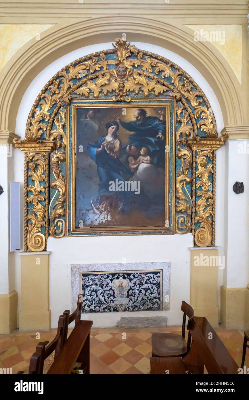 Convent Church of Montefiorentino, Paintig, Frontino, Marche, Italy ...