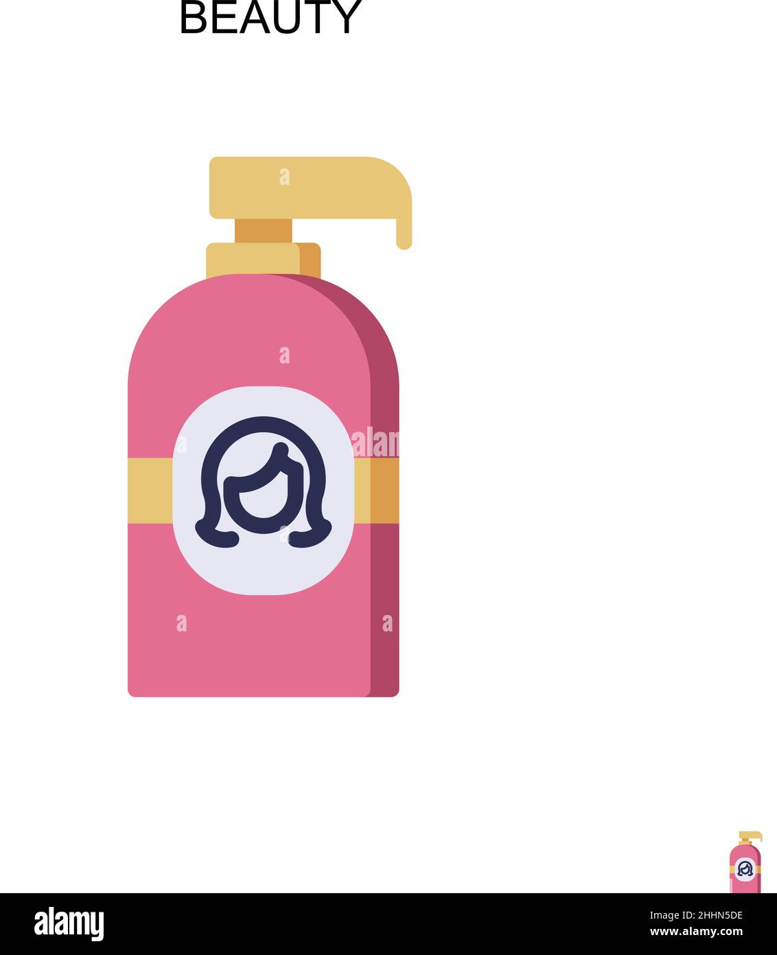 Beauty Simple vector icon.Perfect color modern pictogram on editable ...