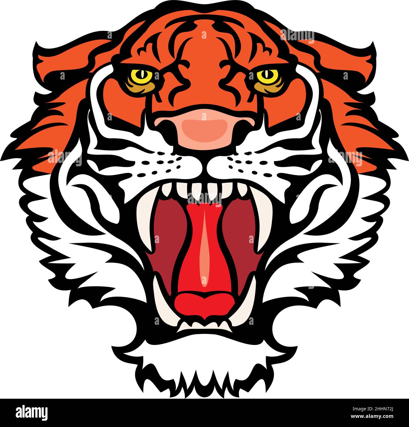 Angry black cat orange Cut Out Stock Images & Pictures - Alamy