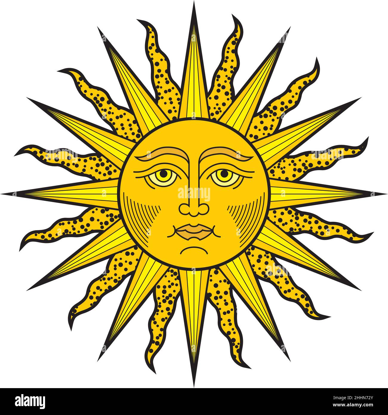 Heraldic moon symbol Stock Vector Images - Alamy