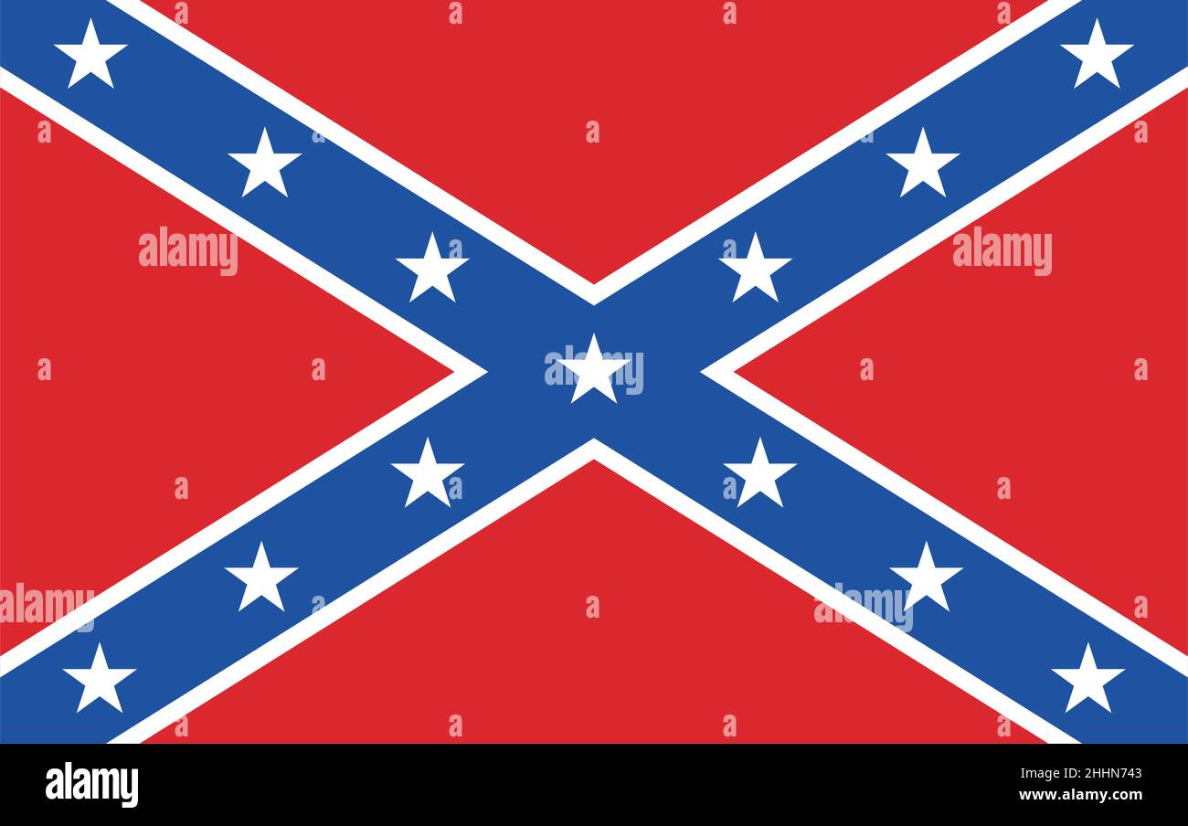 Confederate Rebel Flag. USA Stock Vector Image & Art - Alamy