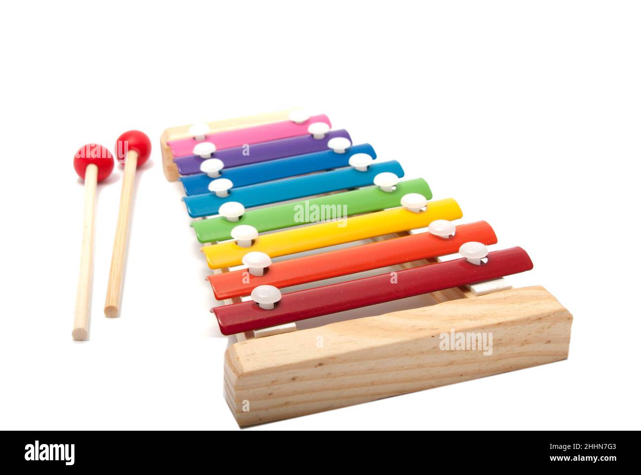 Xylophone for children isolated on the white Stock Photo - Alamy