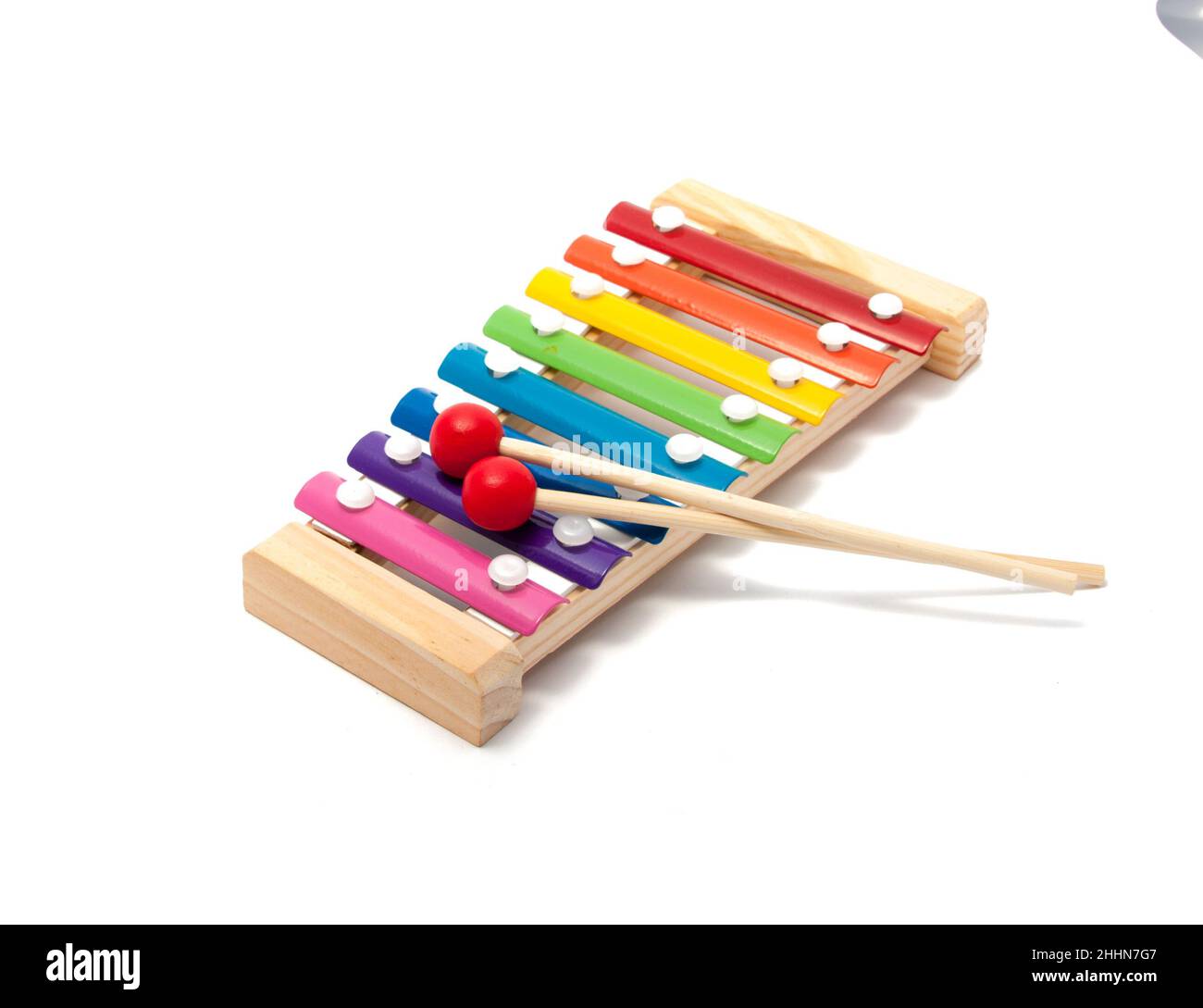 Xylophone for children isolated on the white Stock Photo - Alamy