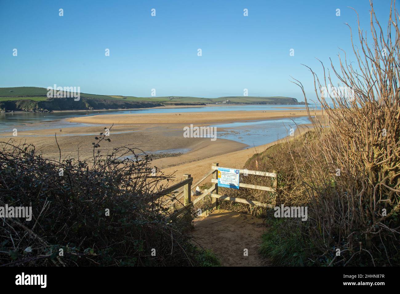 A view of the beach at Rock, Cornwall, England Stock Photo - Alamy