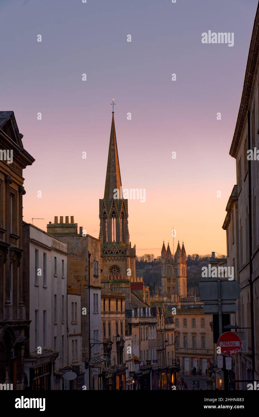 winter golden hour in bath Stock Photo - Alamy