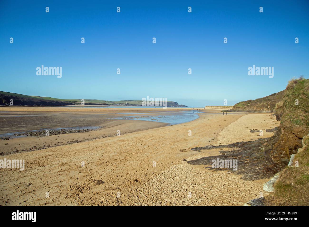 A view of the beach at Rock, Cornwall, England Stock Photo - Alamy