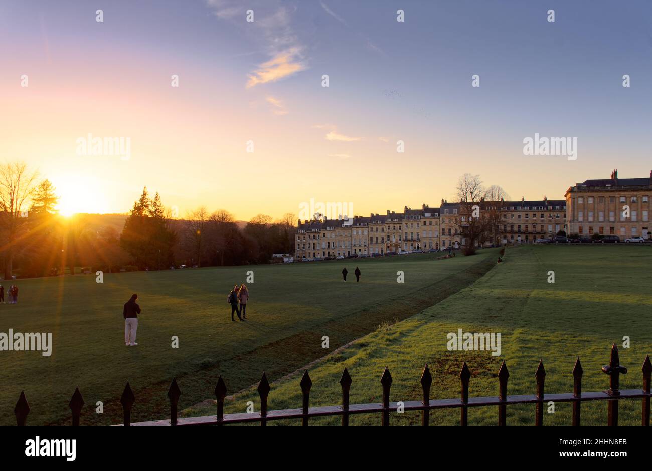 winter golden hour in bath Stock Photo - Alamy