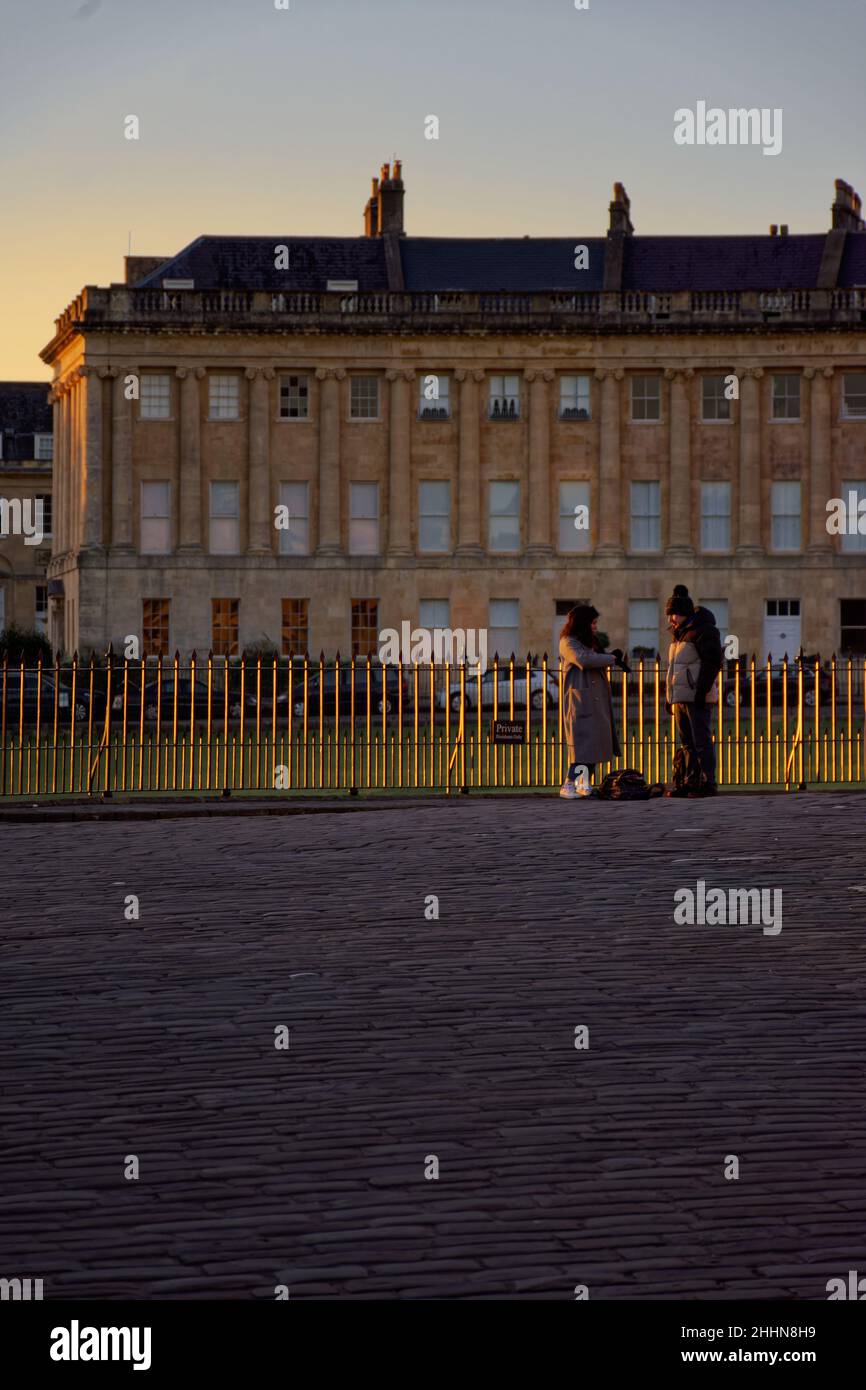 winter golden hour in bath Stock Photo - Alamy