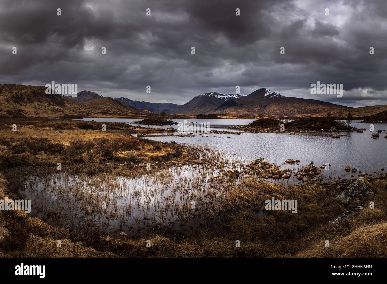 Rannoch Moor landscape, The Scottish Highlands, UK Stock Photo - Alamy