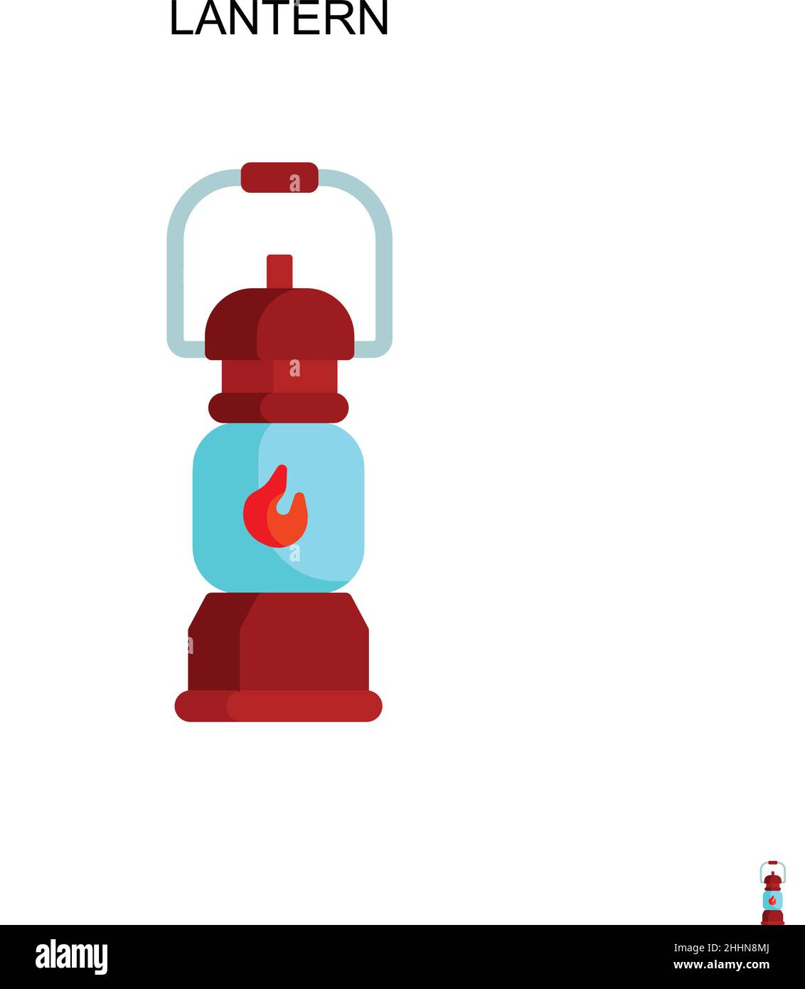 Lantern Simple vector icon.Perfect color modern pictogram on editable ...