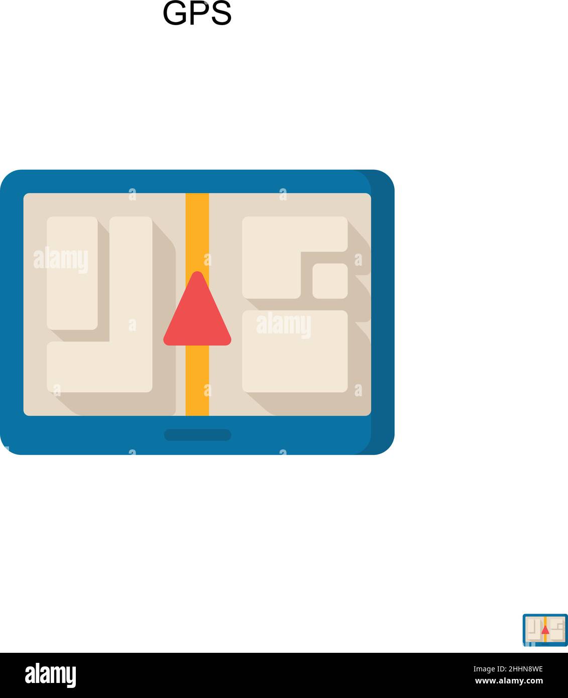 Road sign on car screen Stock Vector Images - Alamy