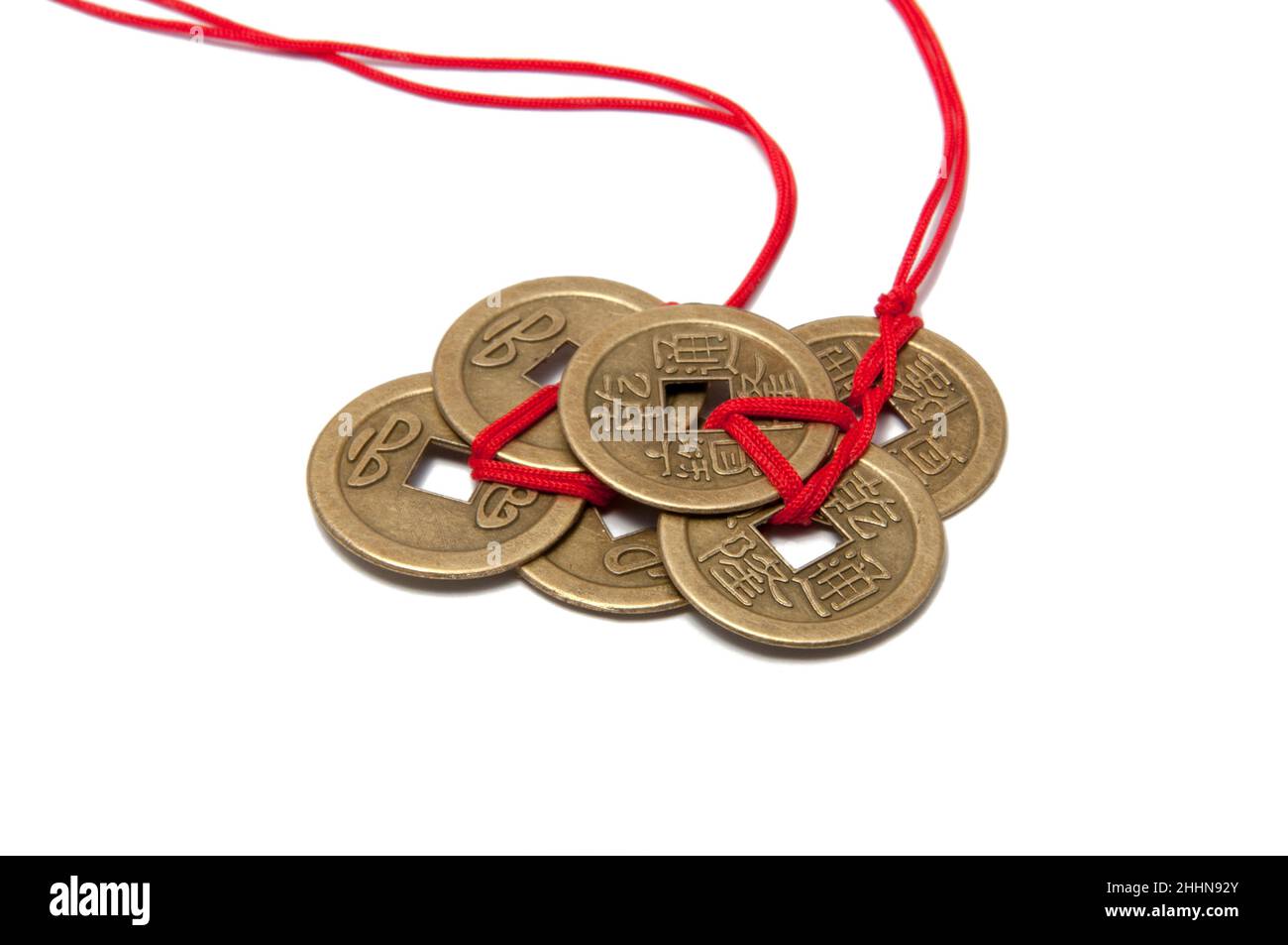 Chinese coins string hi-res stock photography and images - Alamy
