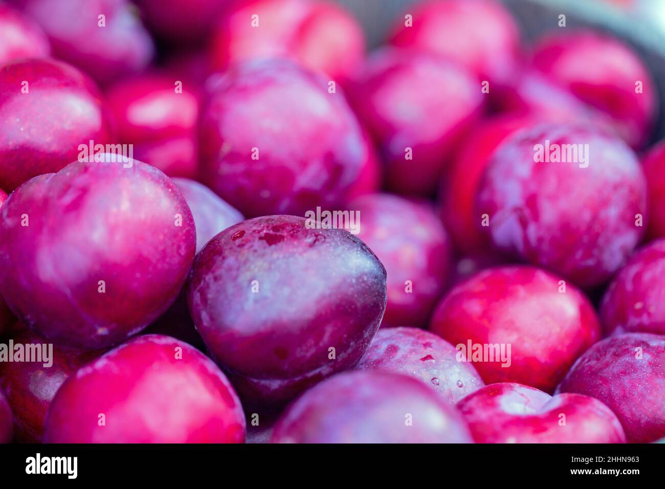 Ripe plump juicy plums hi-res stock photography and images - Alamy