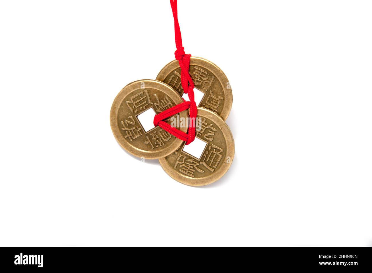 Ancient Chinese Coins On String