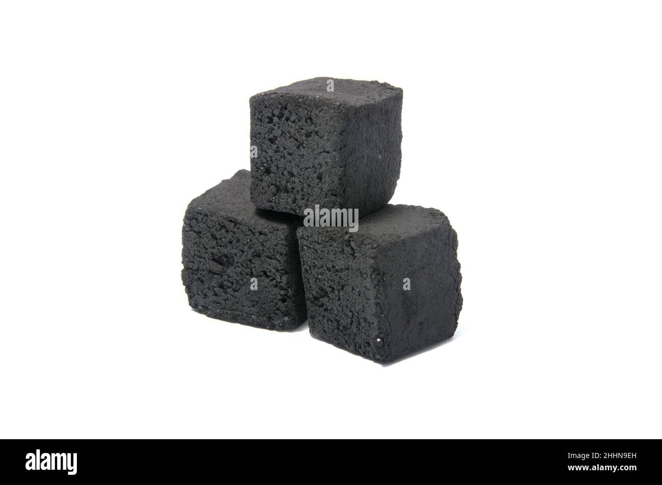 coal block isolated on the white Stock Photo - Alamy