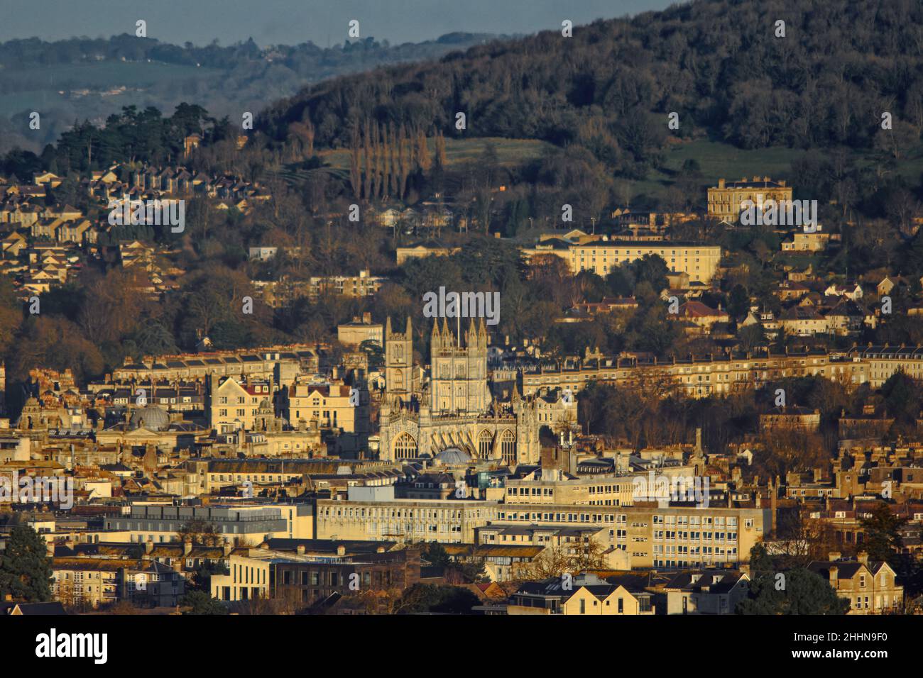 winter golden hour sunset over bath Stock Photo - Alamy