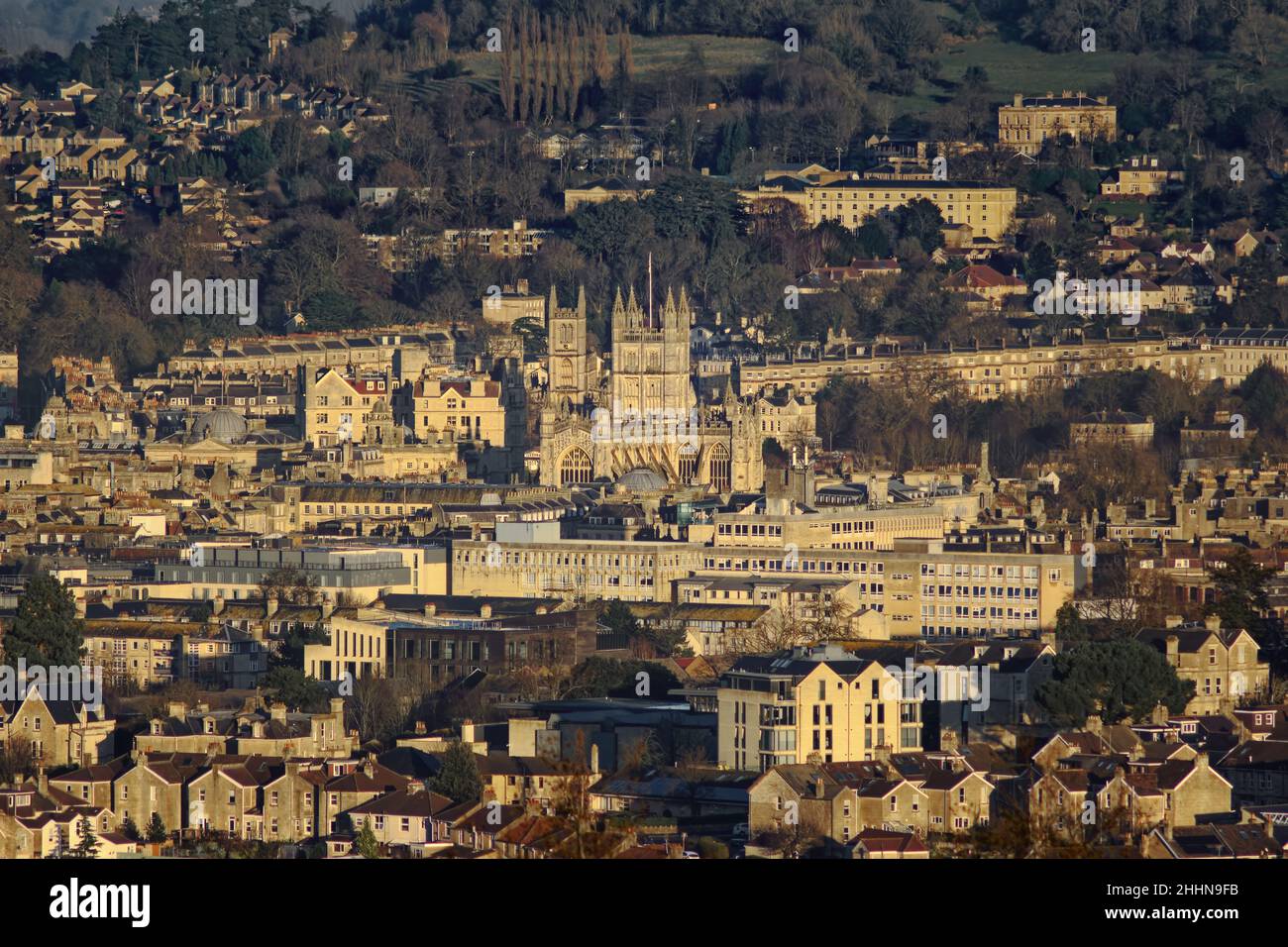 winter golden hour sunset over bath Stock Photo - Alamy