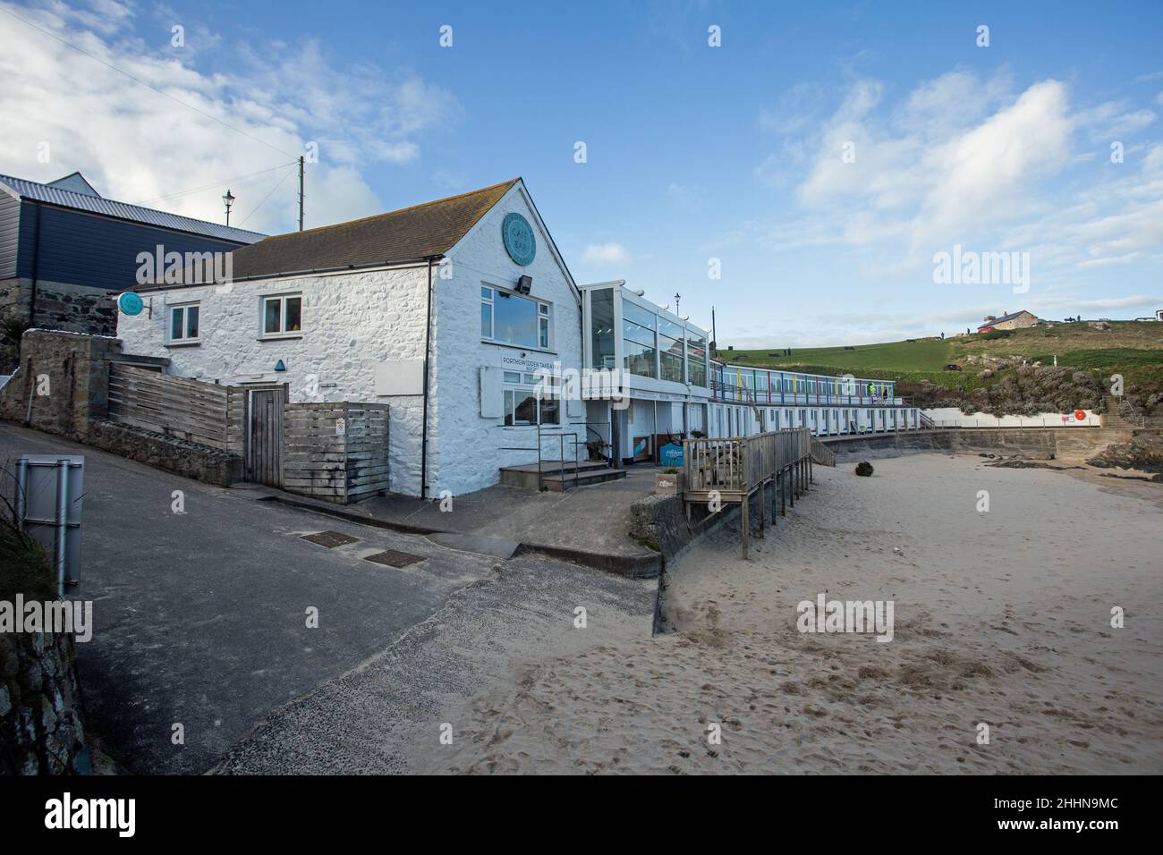 Porthgwidden St Ives Cornwall England January 20th 2022 A View Of Porthgwidden St Ives Cornwall England January 20th 2022 A View Of