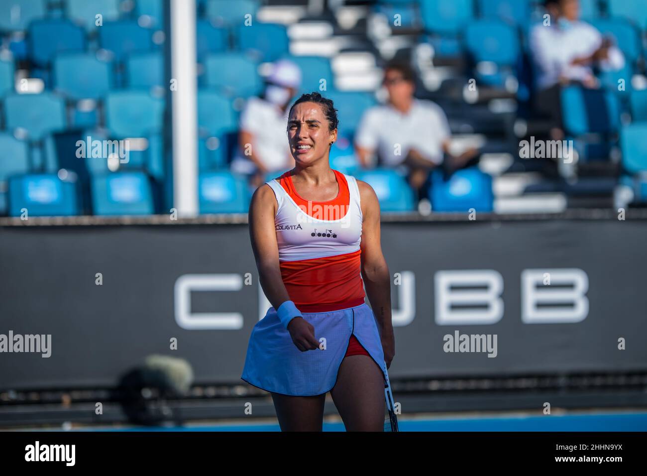 Italian Martina Trevisan seen during the Australian Open 2022 Round 1 ...