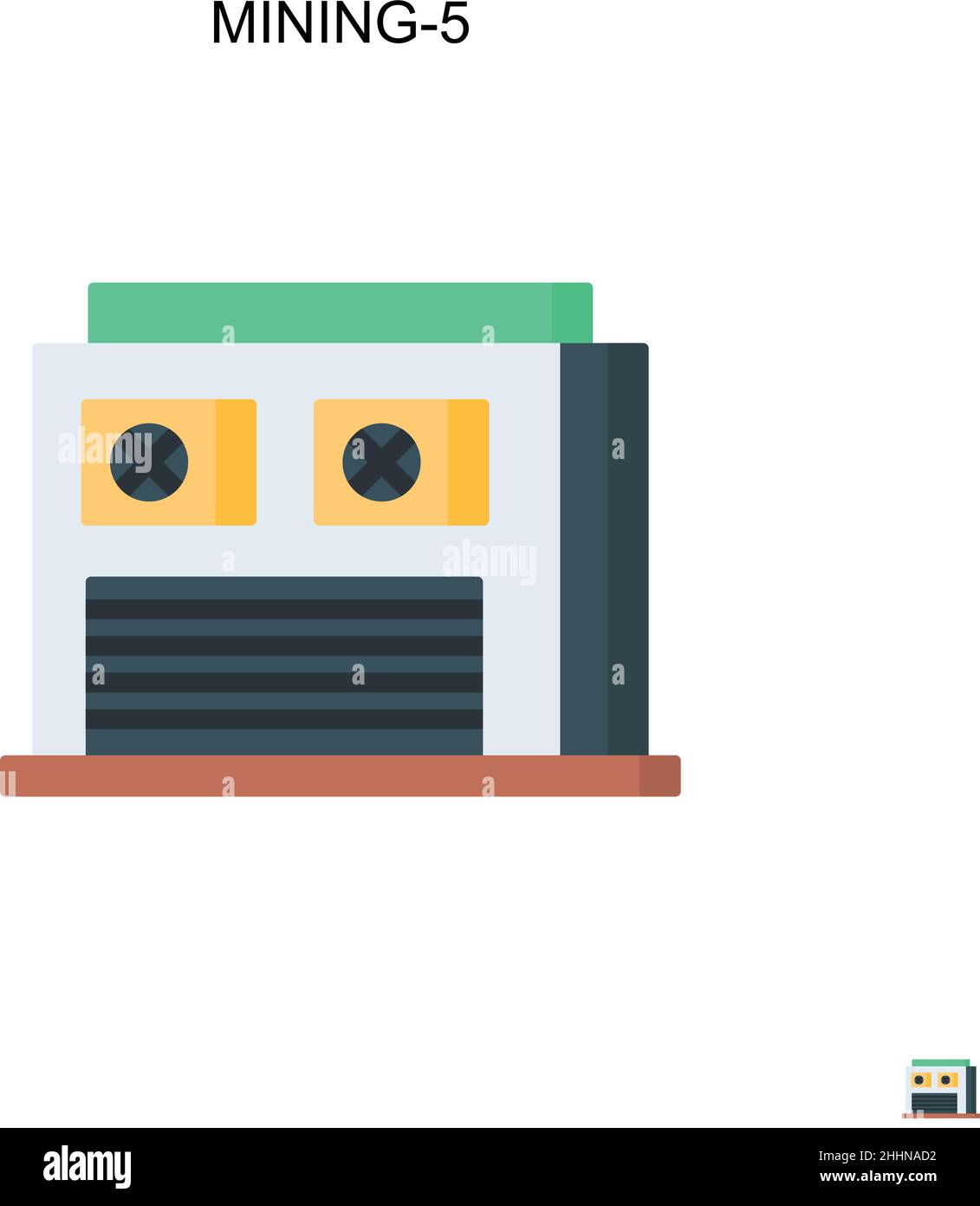 Mining-5 Simple vector icon.Perfect color modern pictogram on editable ...