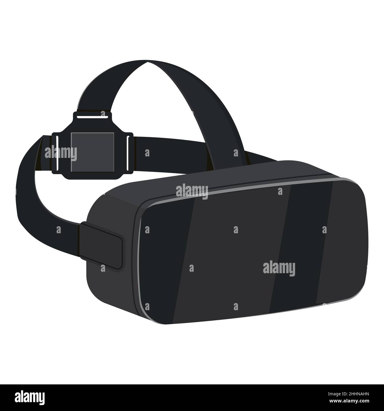 virtual reality glasses isolated on a white background, color vector ...