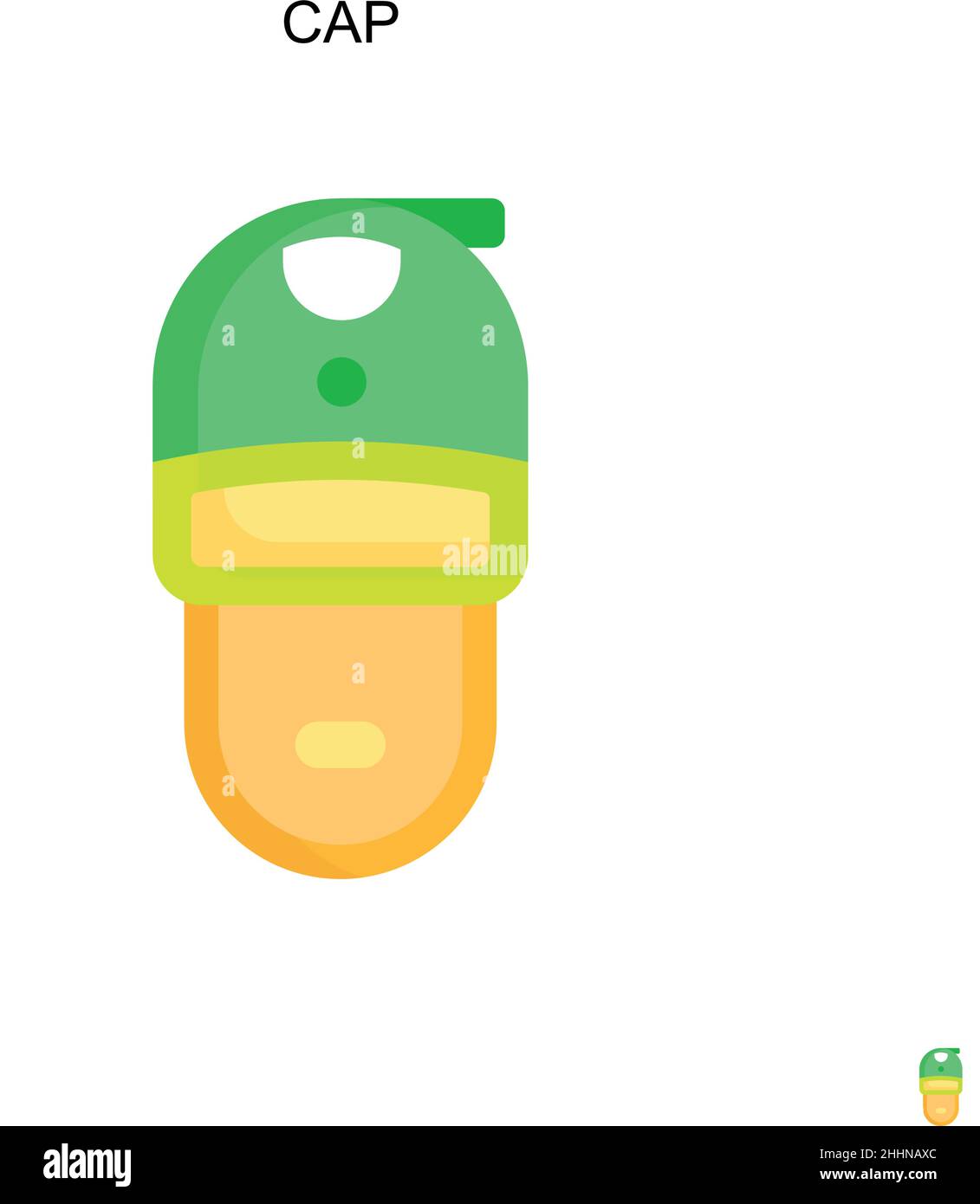 Cap Simple vector icon.Perfect color modern pictogram on editable ...