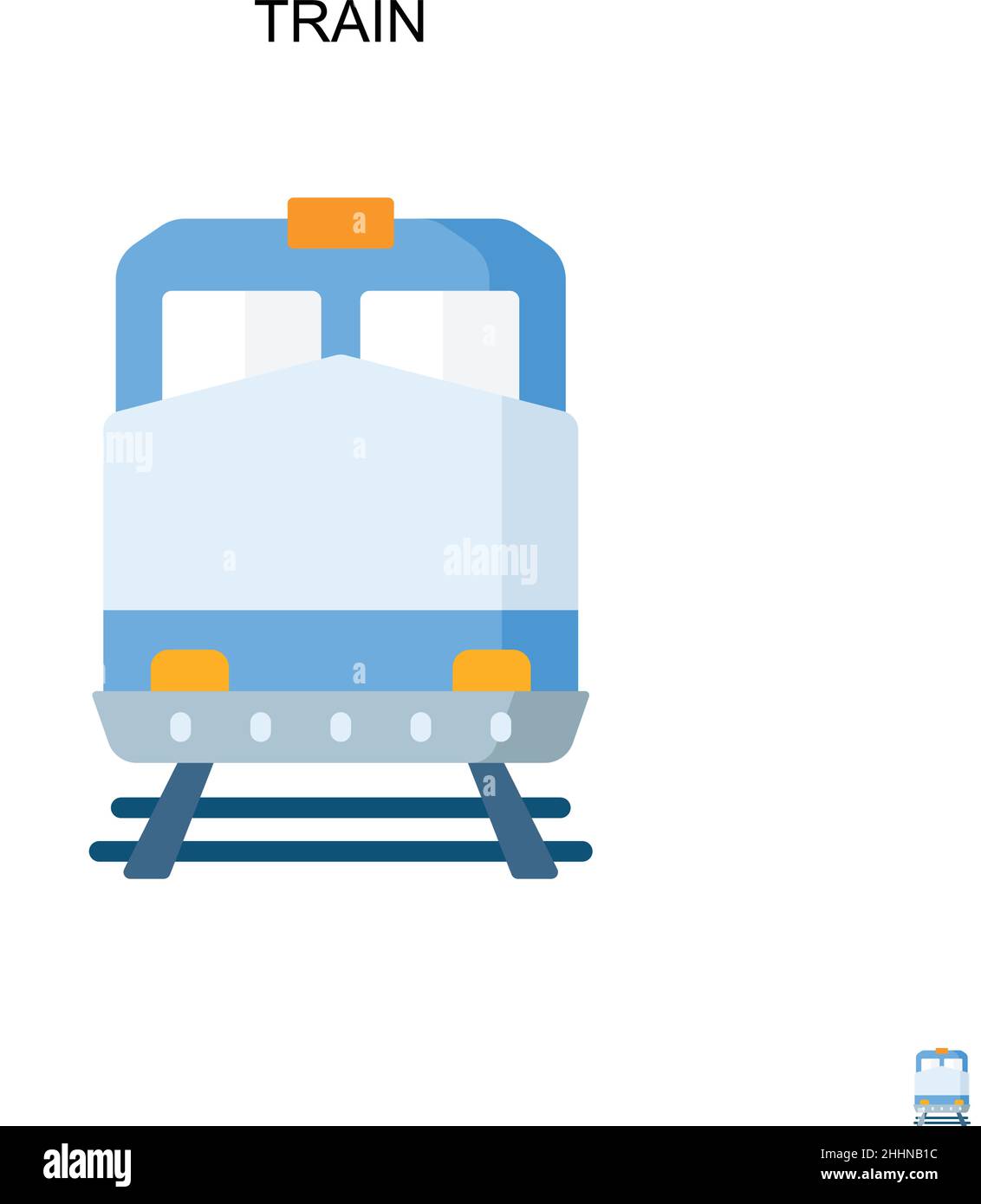 Train Simple vector icon.Perfect color modern pictogram on editable ...